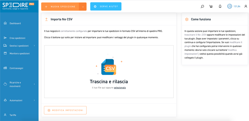 Importazione file CSV: come velocizzare le tue spedizioni su SpedirePRO